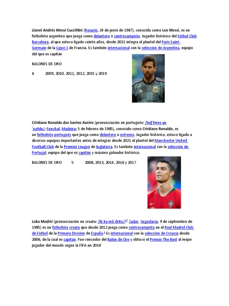 Lionel Andrés Messi Cuccittini | PDF | Asociación de Futbol ...