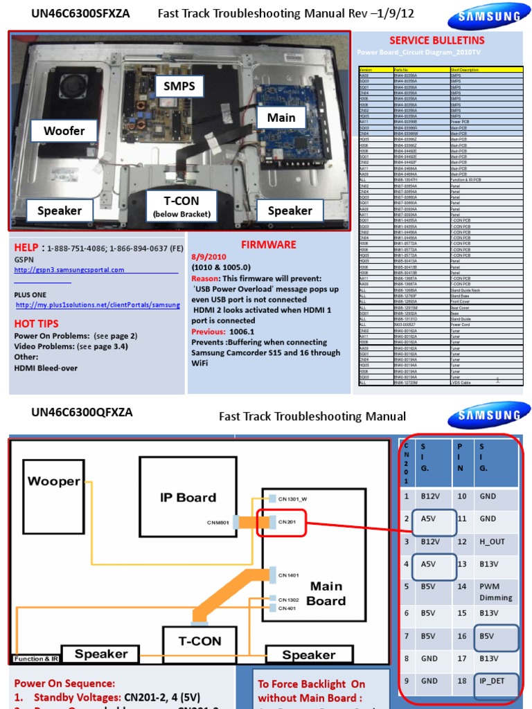UN46C6300 Firmware Update Guide | PDF | Hdmi | Electrical Connector
