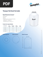 Dimensiones Tanque Rotoplas 2500 Litros | PDF | Tanques | Alimentos