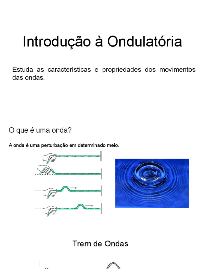 Introdução À Ondulatória | PDF | Ondas | Som