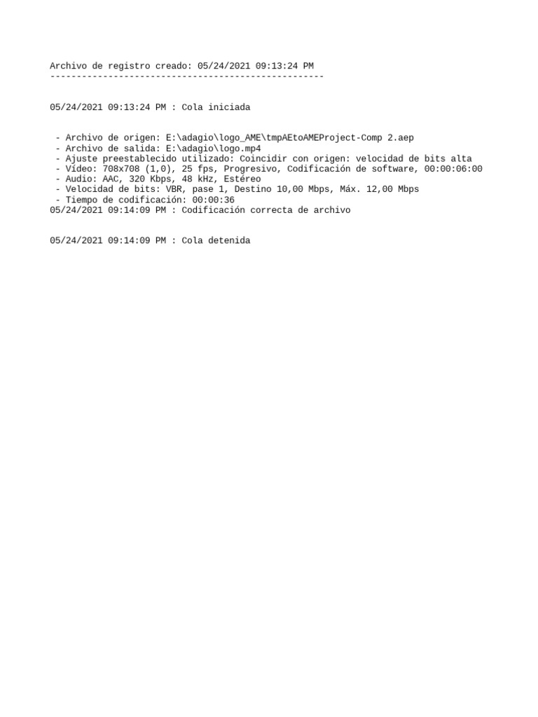 A Me Encoding Log | PDF