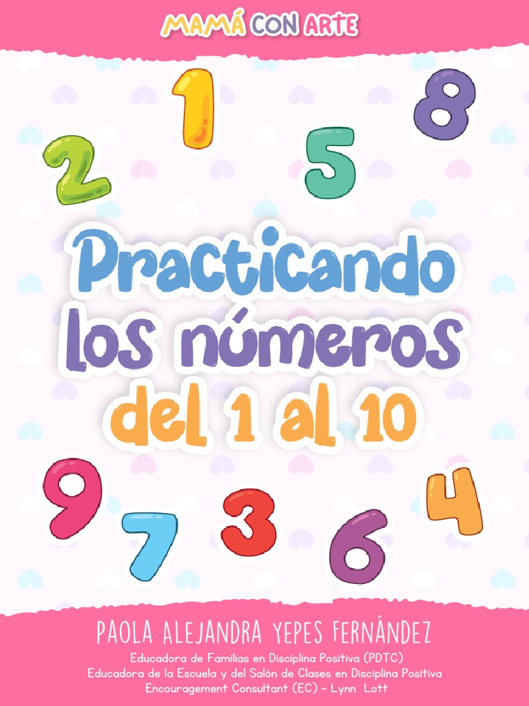 Practicando Los Números Del 1 Al 10 - Mamá Con Arte | PDF