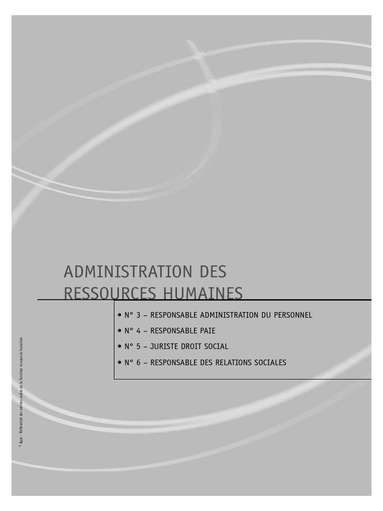 Fiches Metiers Adm Des RH | PDF | Gestion des ressources humaines | Business