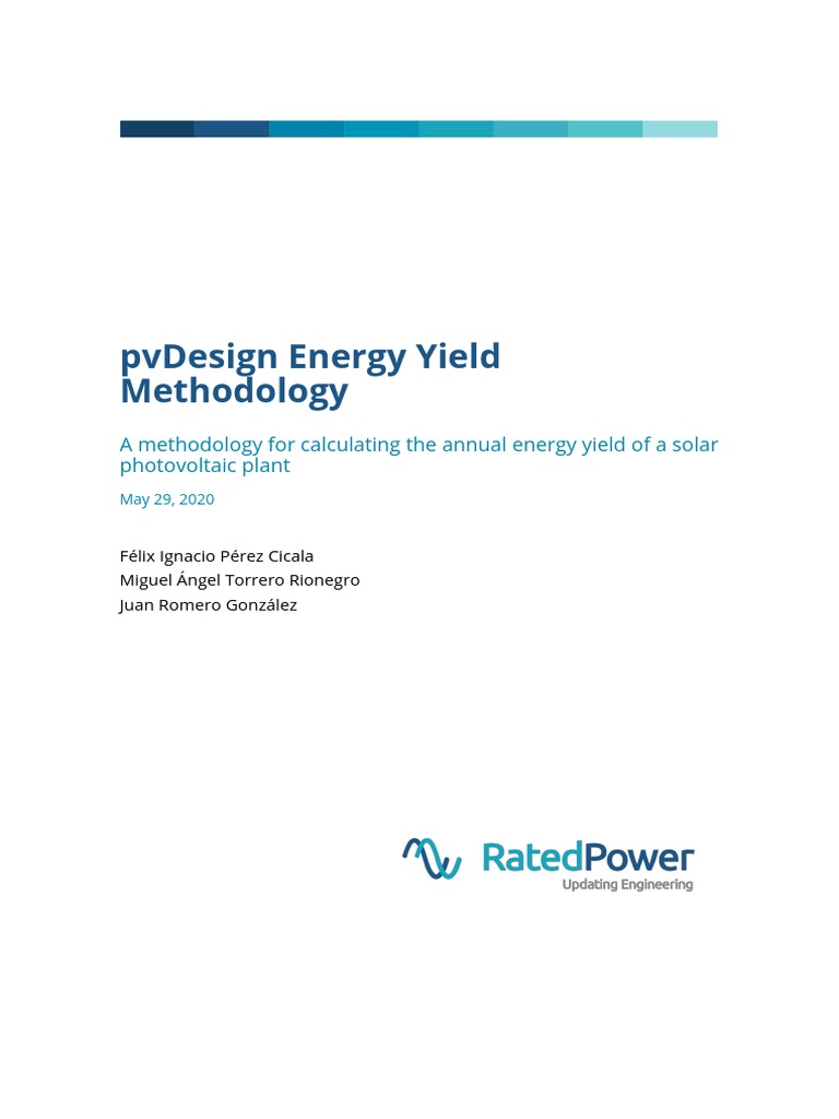 RatedPower PvDesign Energy Methodology Report | PDF | Photovoltaics ...