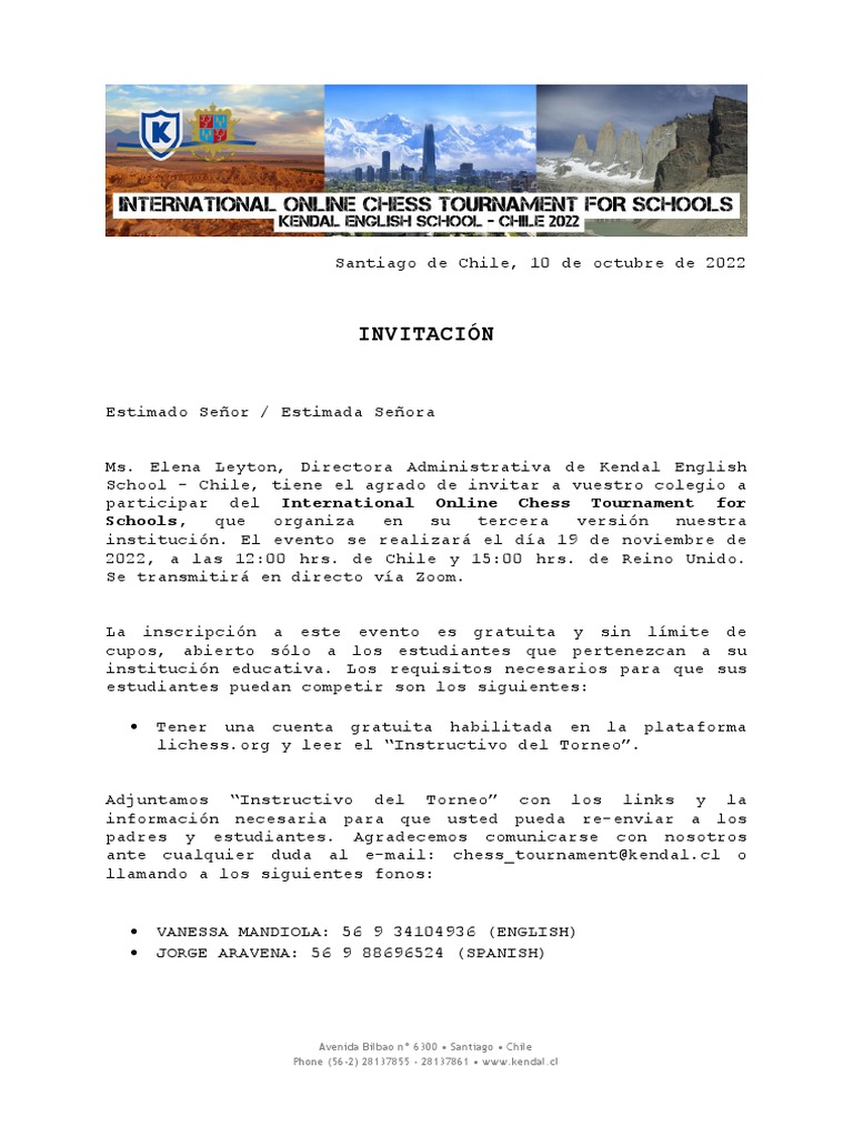 Carta de Invitación de Nuestra Directora | PDF