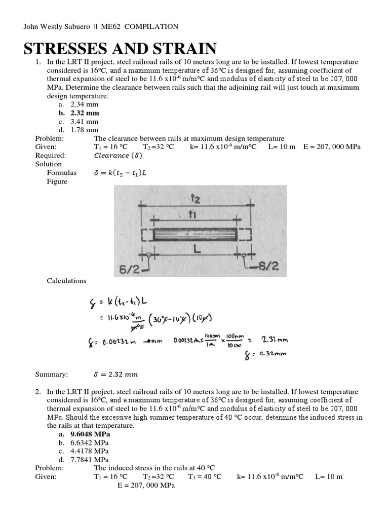 SABUERO-ME62-Board Exam Assignment | PDF | Young's Modulus | Strength Of Materials