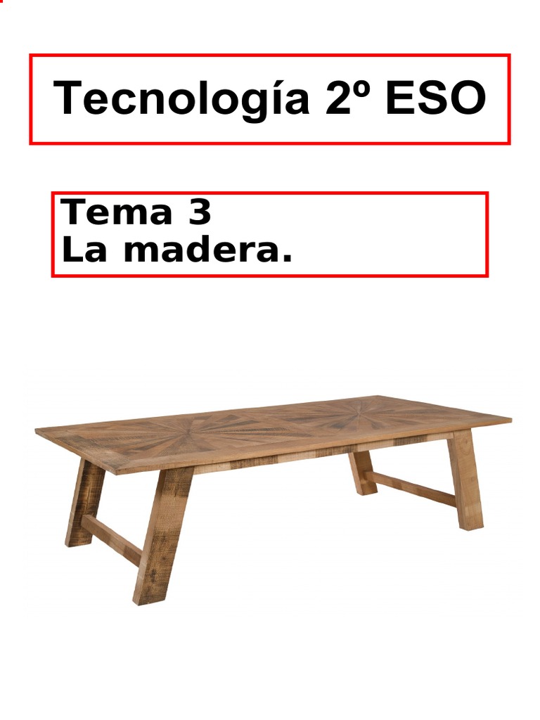 Tema 3 La Madera2 | PDF | Madera | Papel