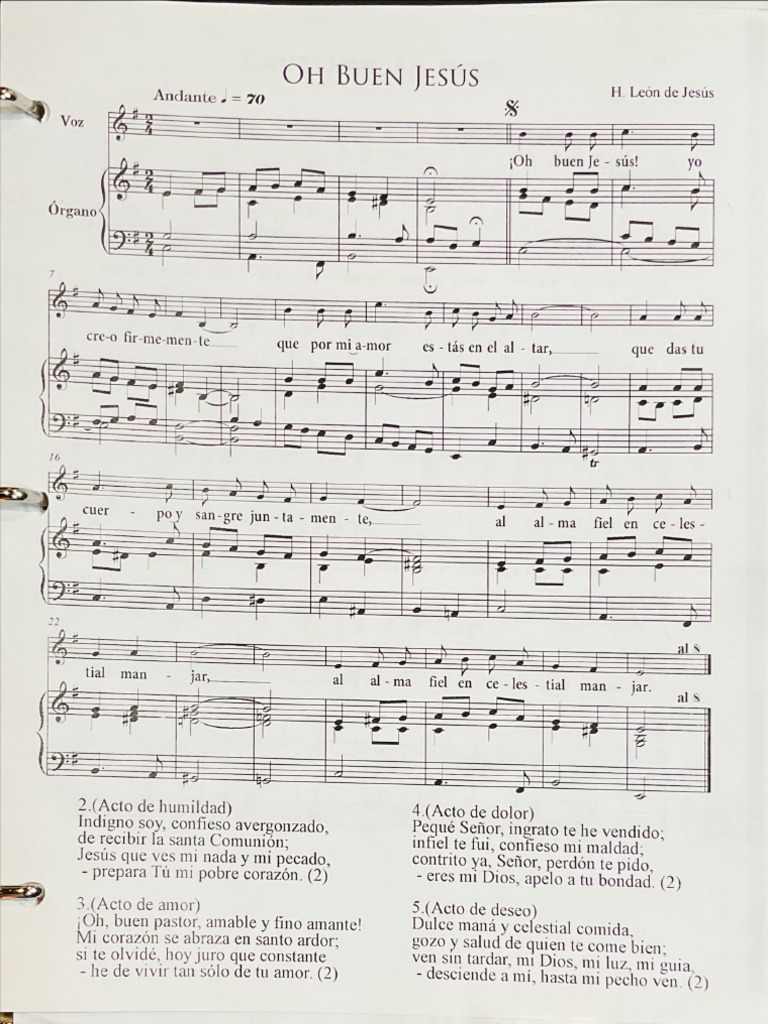 Oh Buen Jesús | PDF