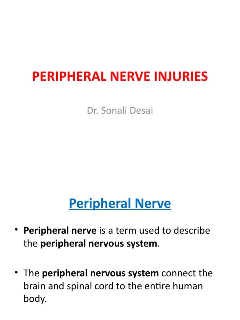 Peripheral Nerve Injuries | PDF | Human Leg | Hand