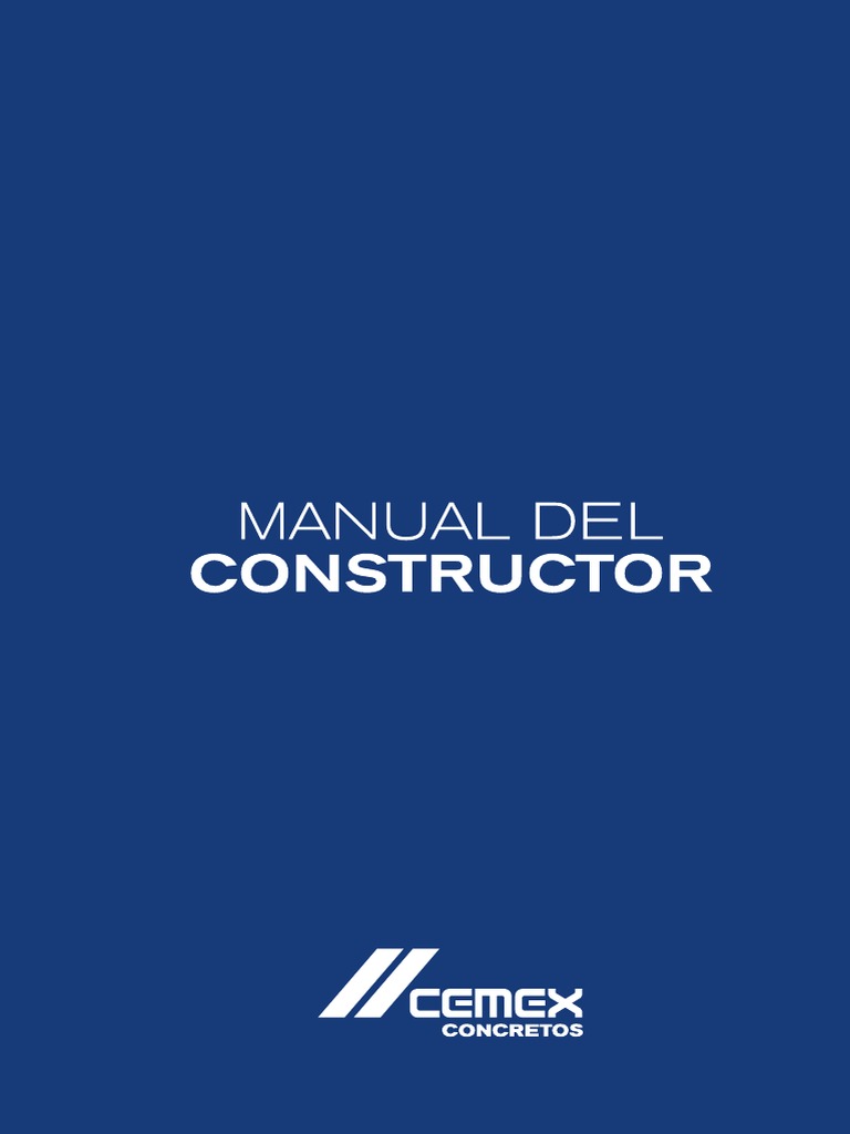 Manual Del Constructor - Construcción General | PDF | Hormigón | Cemento
