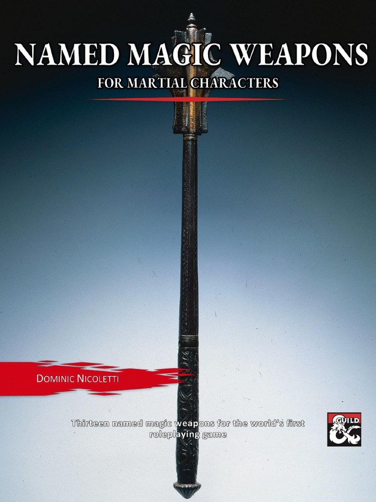 Named Magic Weapons | PDF