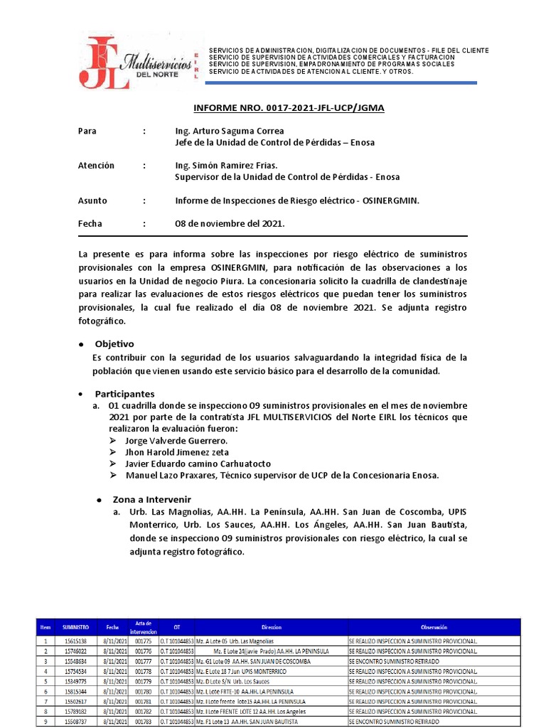 Informe 017 - Jgma-Cld | PDF
