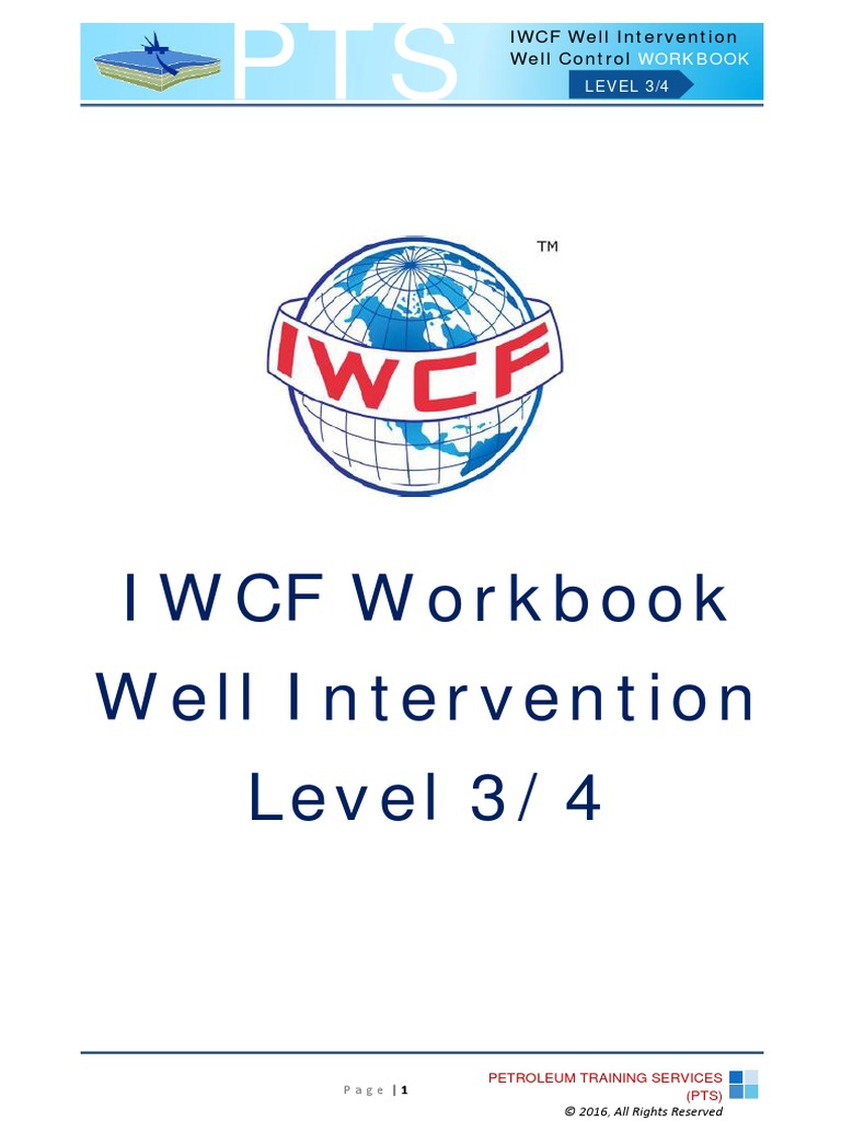 Iwcf Workbook Well Intervention Level 3 - 4 | PDF | Casing (Borehole) | Chemical Process Engineering