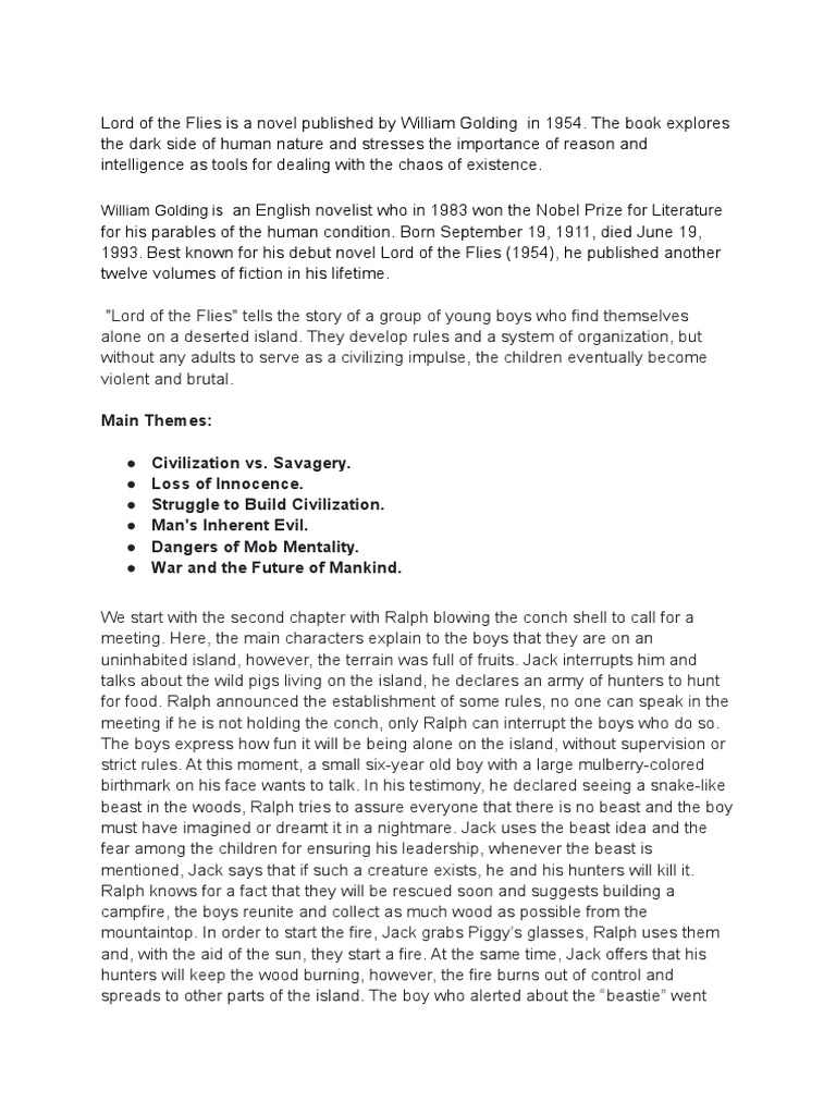 Chapter 2 - Lord of The Flies | PDF