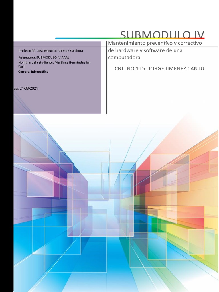 Mantenimiento Preventivo y Correctivo de Hardware y Software de Una Computadora | PDF | Virus de ...