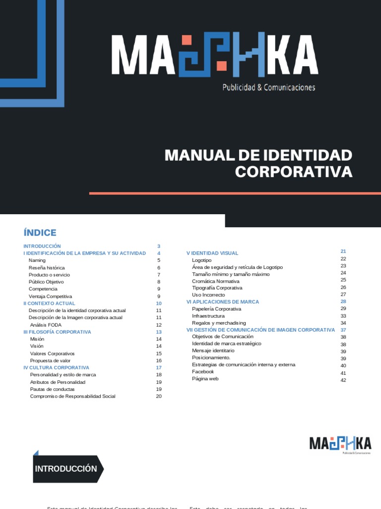 Manual de Identidad Mashka | PDF | Publicidad | Marca