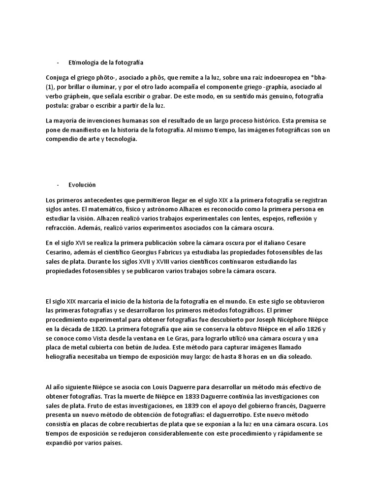 Etimologia Fotografica | PDF | Imagen | Óptica