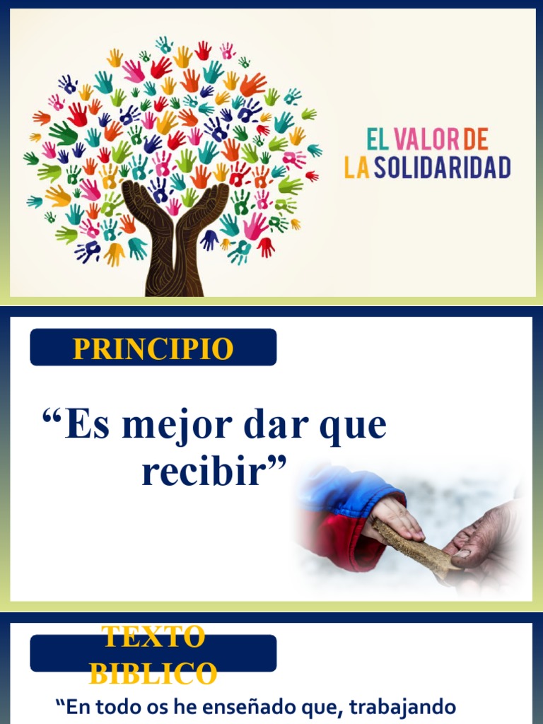 El Valor de La Solidaridad | PDF