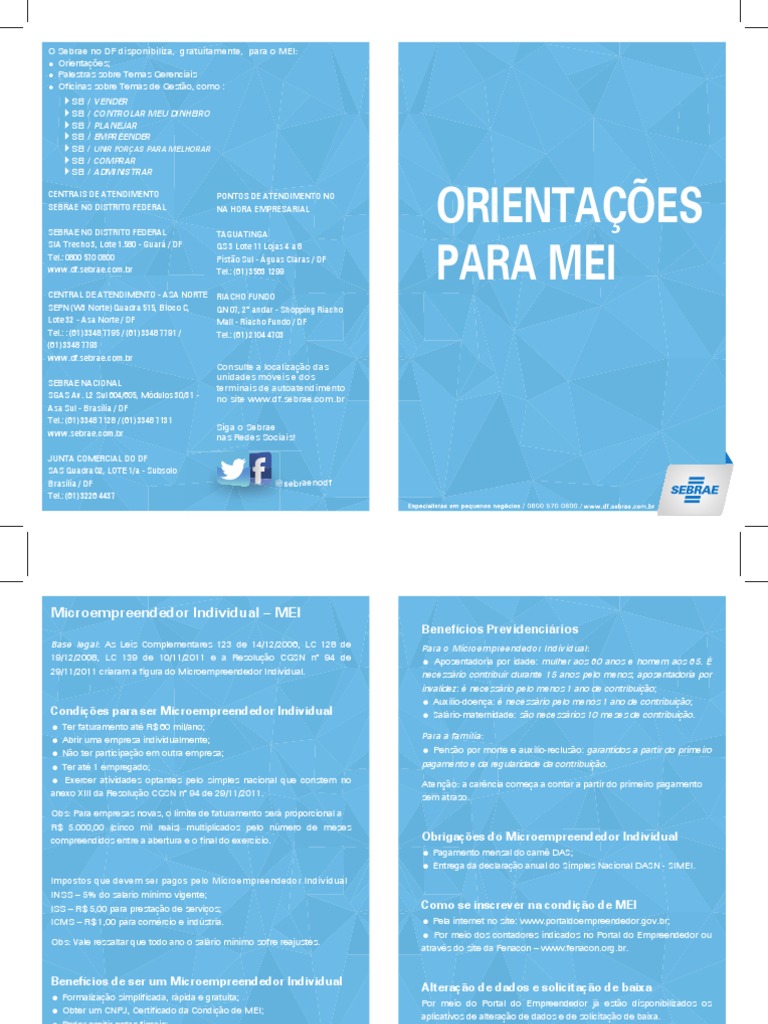 Cartilha Do MEI - Alta | PDF