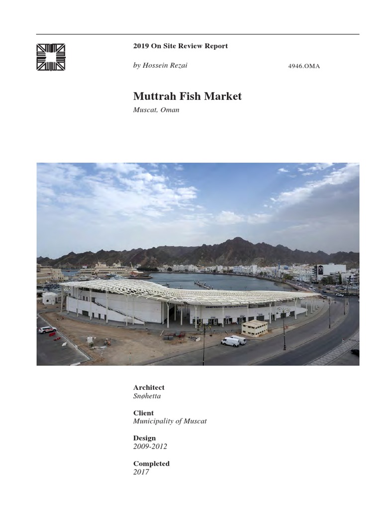Oman Fish Market Review Report | PDF | Oman | Gulf Cooperation Council