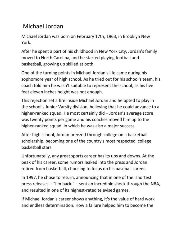 Michael Jordan | PDF