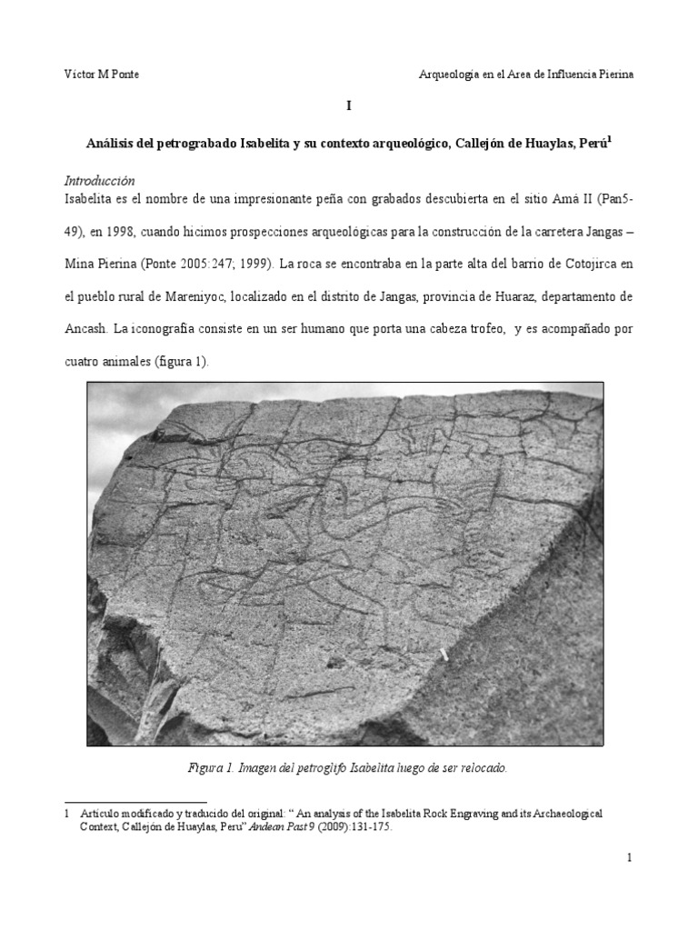 El Petrograbado Isabelita y Su Contexto | PDF | Arqueología