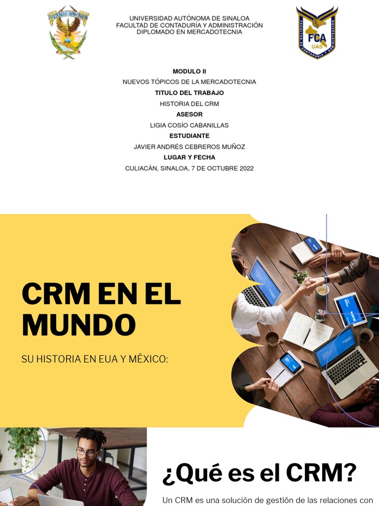 Historia Del CRM | PDF | Gestión de la relación con el cliente | Marketing Historia Del CRM | PDF | Gestión de la relación con el cliente | Marketing