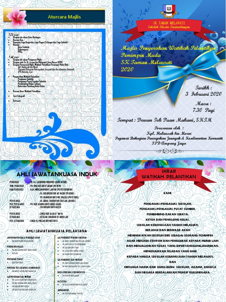 Buku Program Majlis Penyerahan Watikah Pelantikan Pemimpin Muda 2020 | PDF Buku Program Majlis Penyerahan Watikah Pelantikan Pemimpin Muda 2020 | PDF