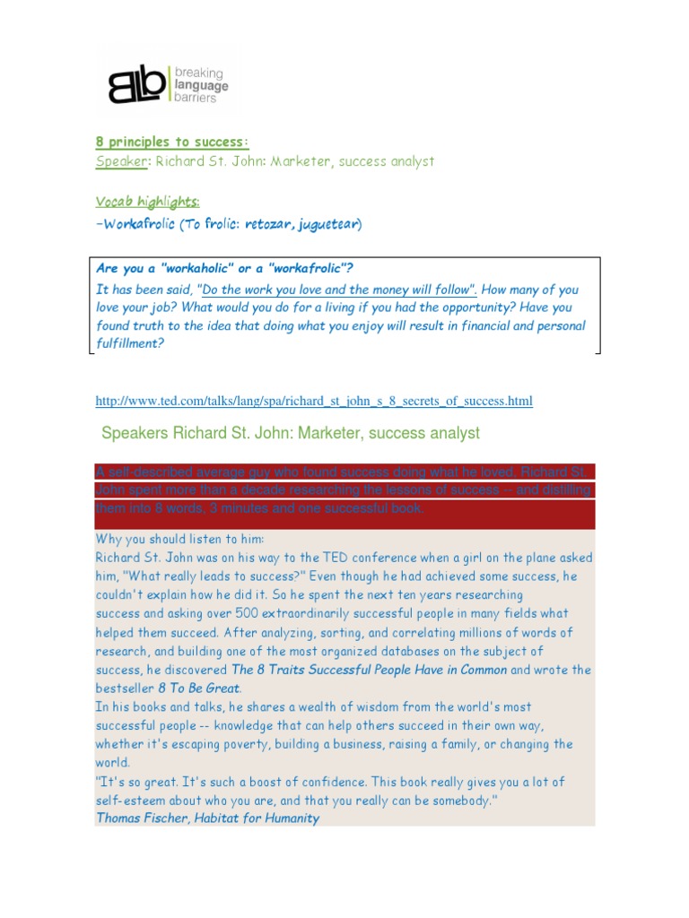 8 Principles To Success PDF | PDF