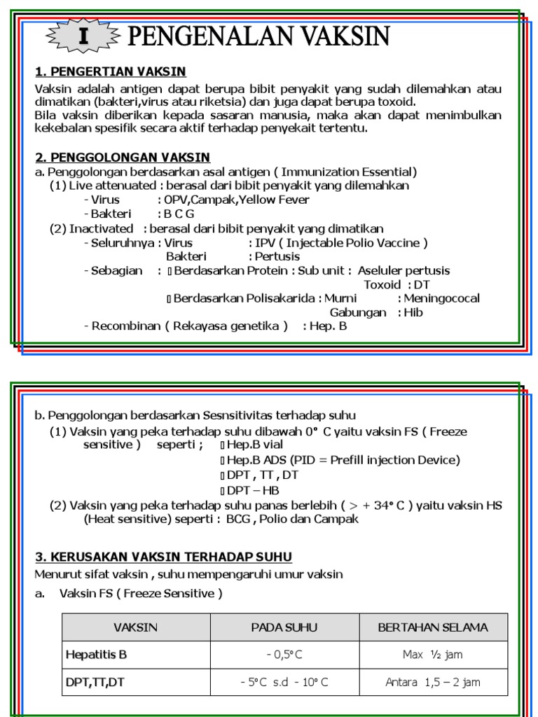 Rantai Dingin Vaksin | PDF