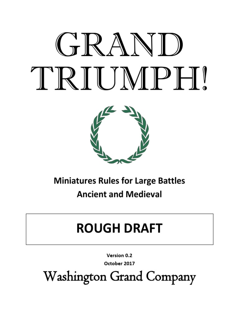 Grand Triumph Rules rd02 | PDF | Flanking Maneuver | Army