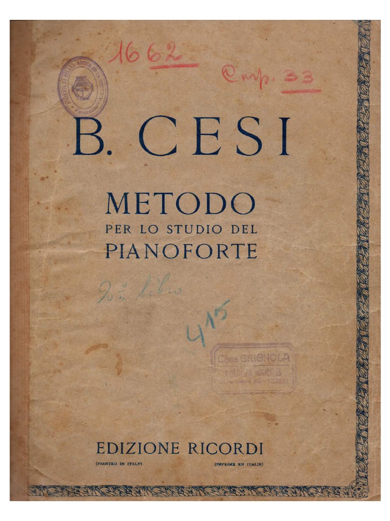 Cesi - Método para El Estudio Del Piano - Tomo II | PDF