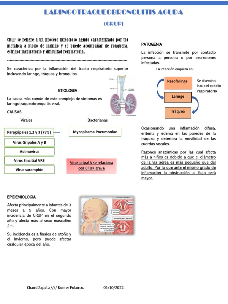 Crup: Etiología y Tratamiento Nebulizado | PDF | Medicina | Medicina ...