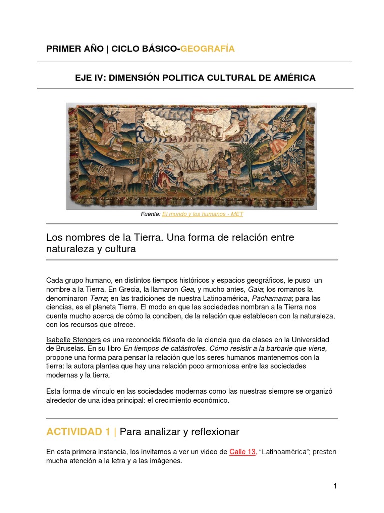 Dimensión Politica Cultural de América 1 | PDF