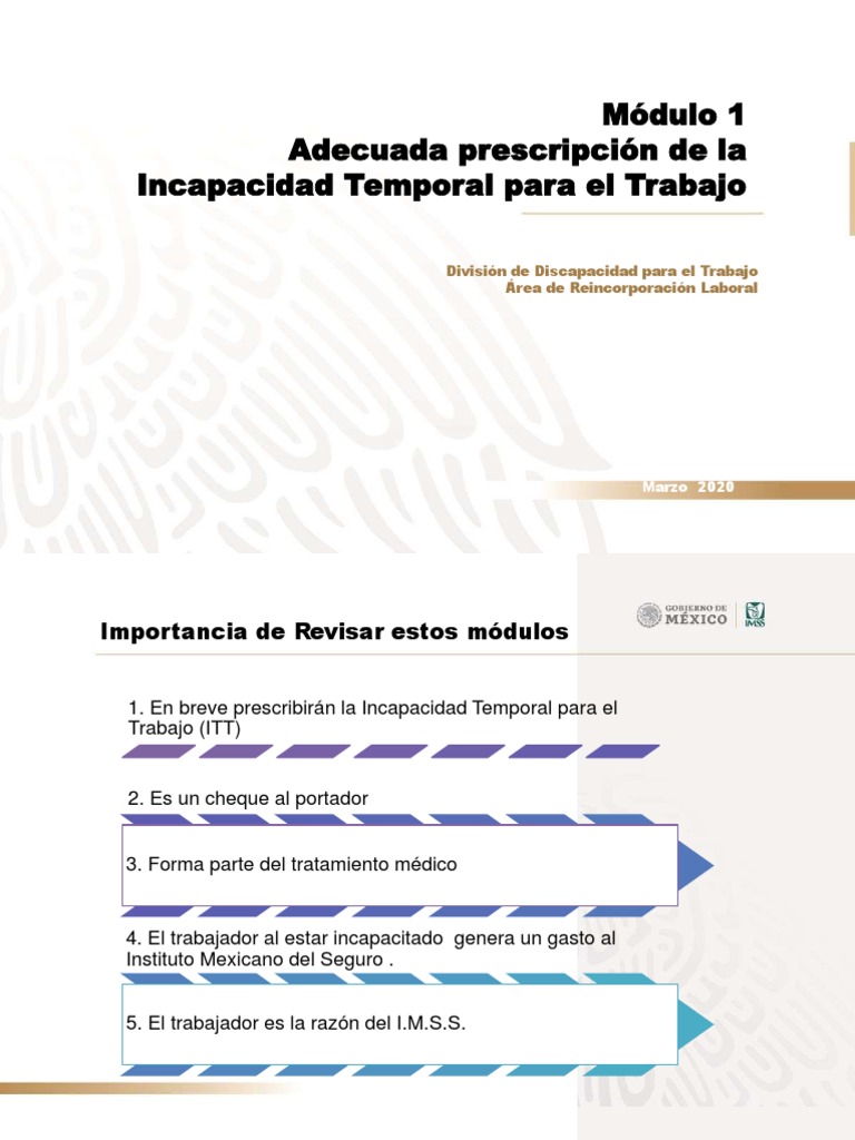 Modulo 1 Introduccion Adecuada Prescripcion Itt | PDF | Trastorno mental | Medicina CLINICA
