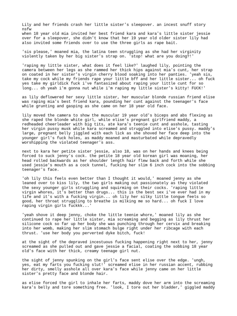 Lily and Her Friends Crash Her Little Sister's Sleepover. An Incest ...