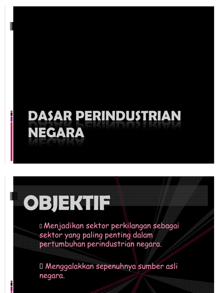 Dasar Perindustrian Negara | PDF