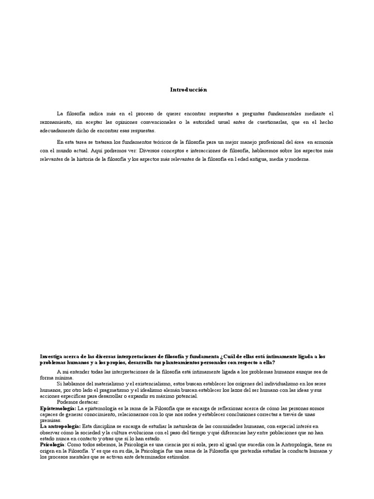 Tarea 1 FG | PDF | Empirismo | Conocimiento