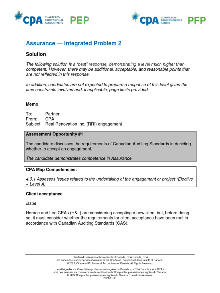 ASU 2201E IP02.Solution | PDF | Financial Audit | Audit