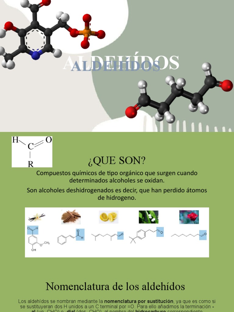 Aldehídos | PDF | Aldehído | Química