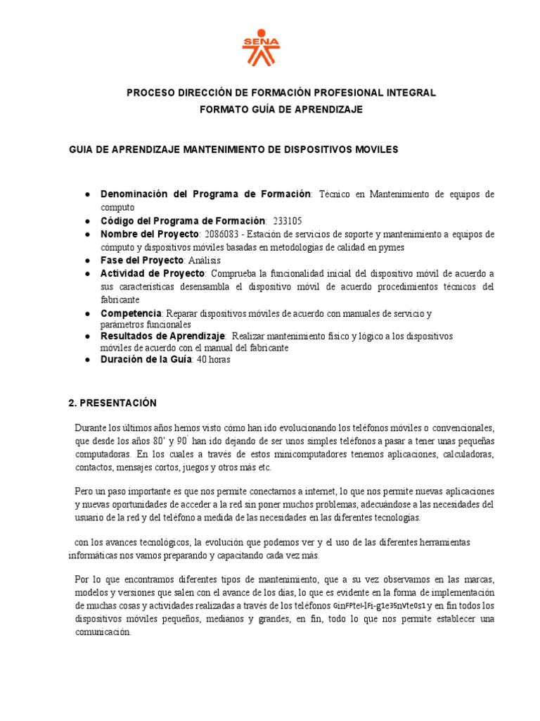 Guia de Dispositivos Moviles - Tres (Juan David Suarez-2501270) | PDF | Teléfonos móviles ...