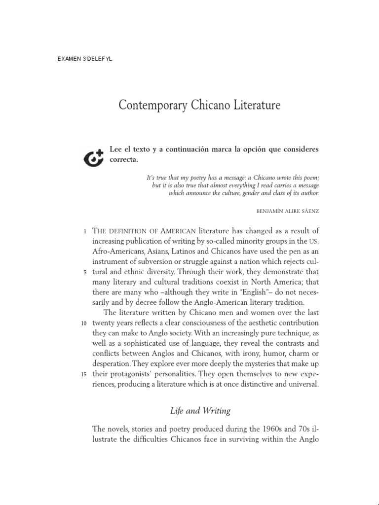 Chicano Literature | PDF | Chicano