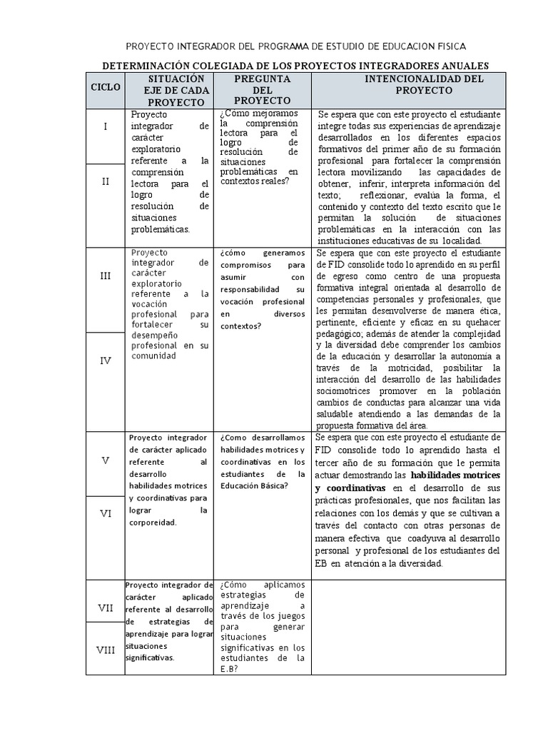 PROYECTO INTEGRADOR - Modelo. | PDF | Evaluación | Aprendizaje