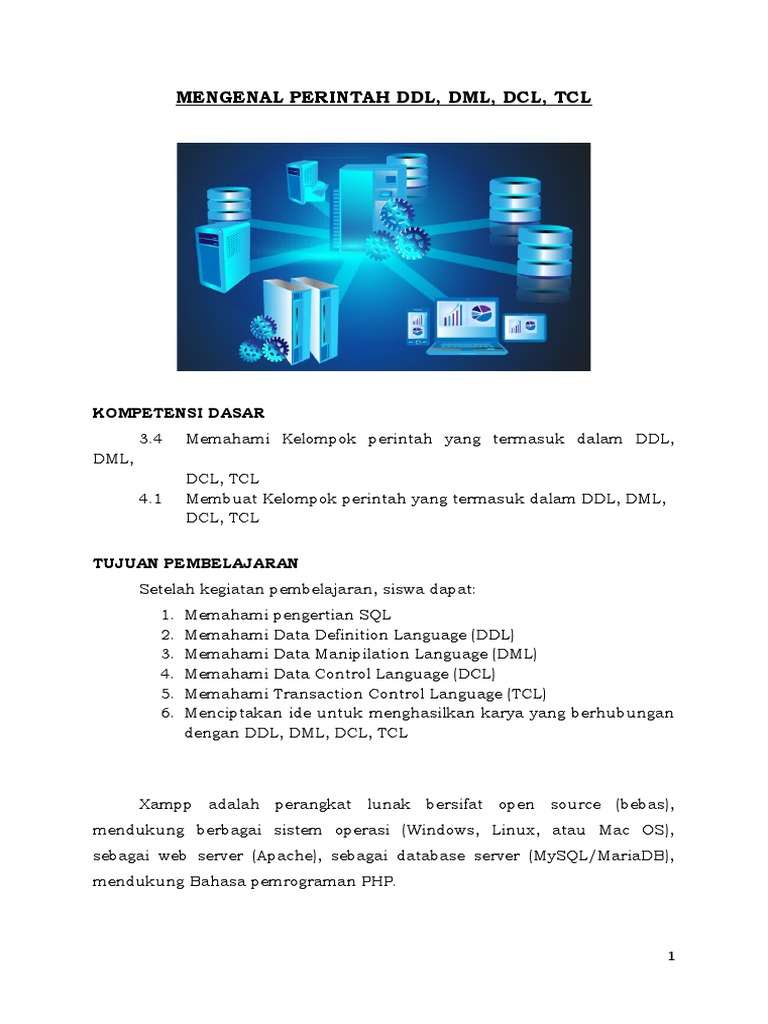 04 Kelompok Perintah DDL, DML, DCL, TCL | PDF