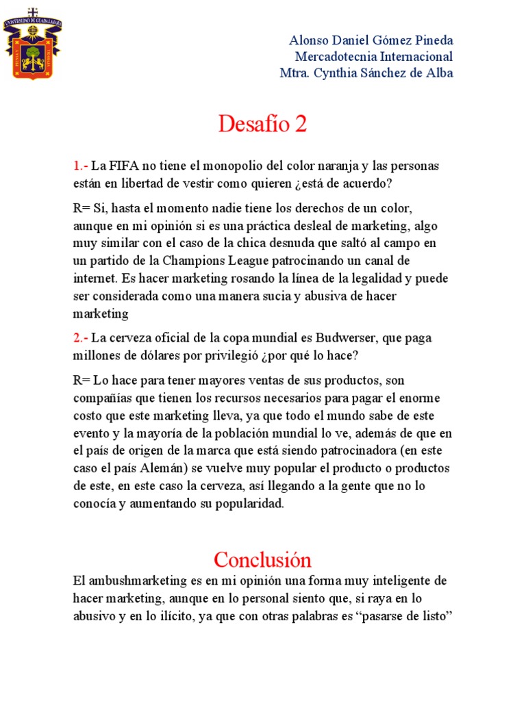Desafío 2 | PDF