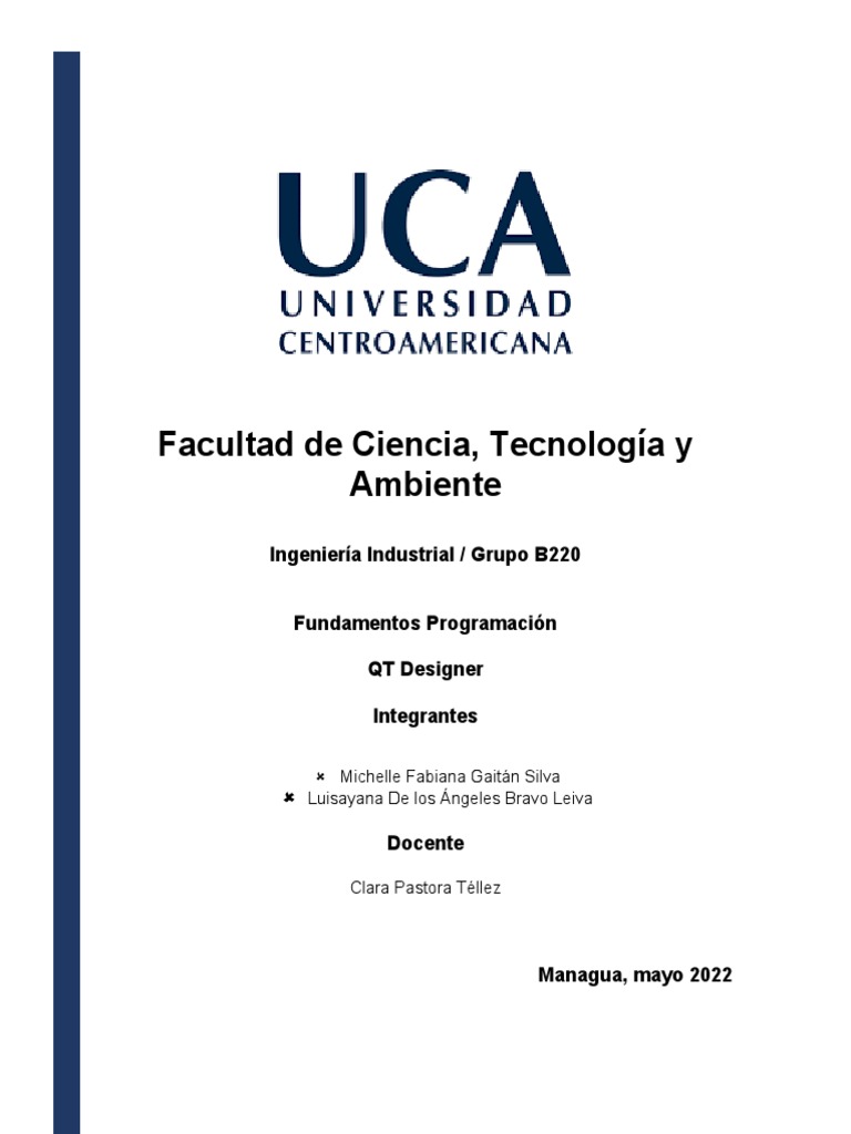 Ejercicio QT Designer | PDF