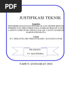 Draft Contoh CCO Dan Justifikasi Teknis | PDF | Teknologi & Rekayasa