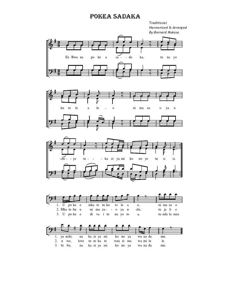 6a533 Pokea Sadaka B.Mukasa 1 | PDF