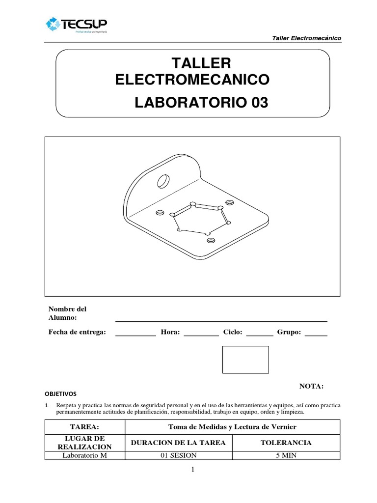 Proyecto Base Soporte | PDF | Perforar | Tornillo
