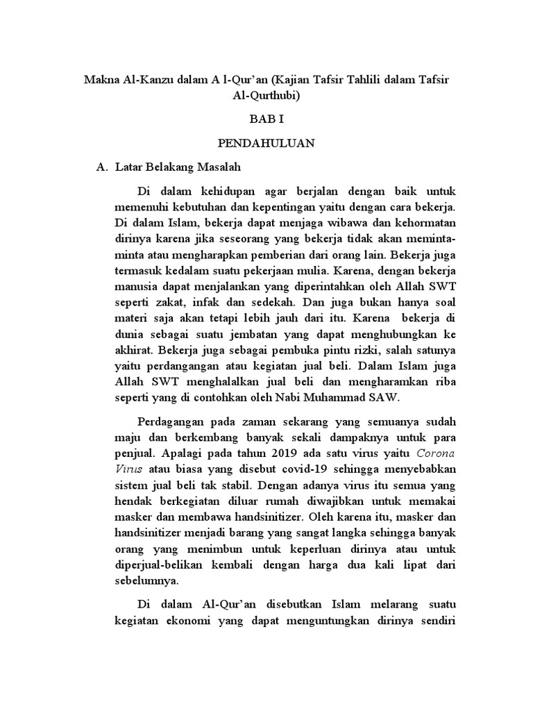 Bismillah. Makna Al-Kanzu Dalam Al-Qur'an | PDF | Agama & Spiritualitas